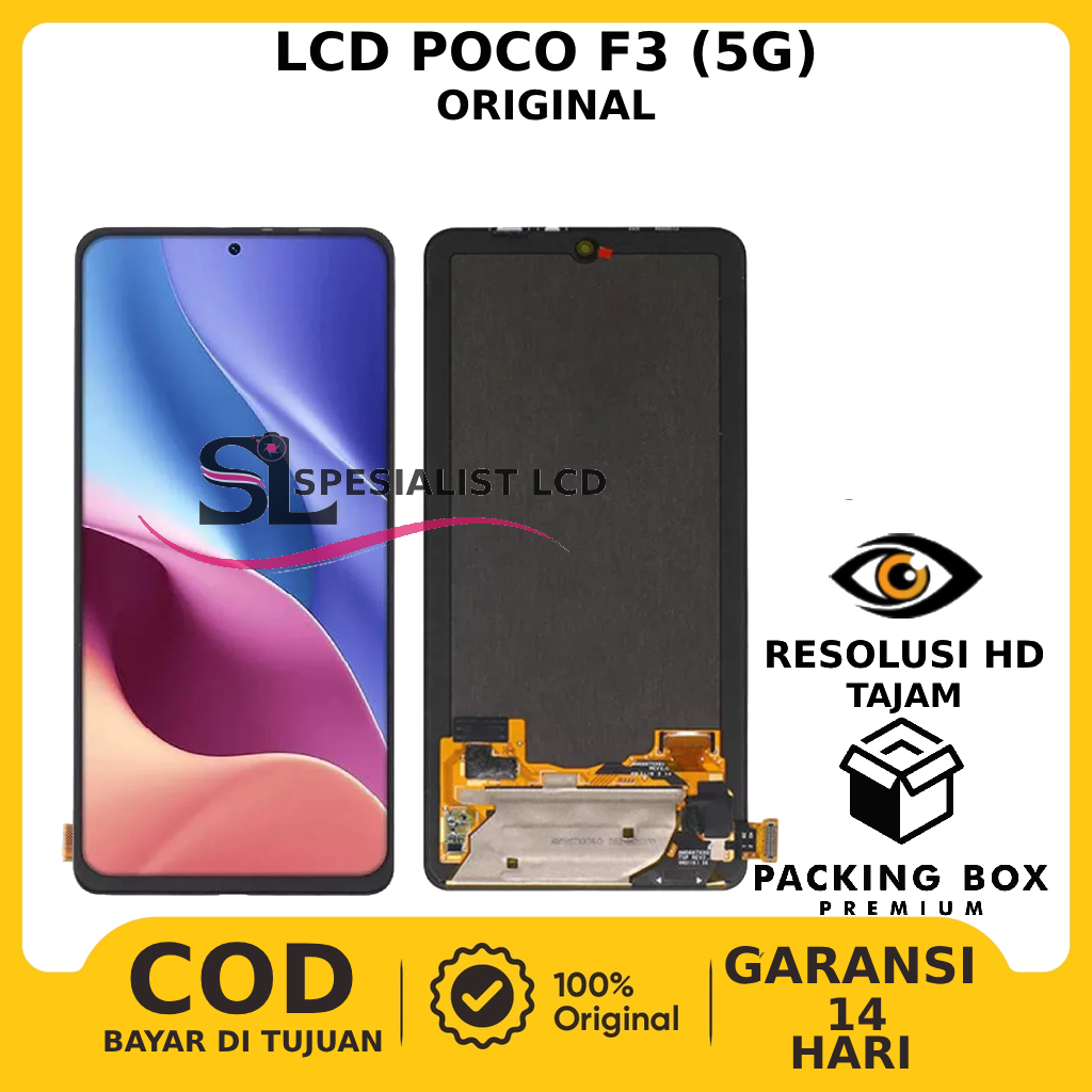 Jual LCD TOUCHSCREEN POCO F3 5G ORIGINAL FULLSET GARANSI FREE LEM | Shopee Indonesia