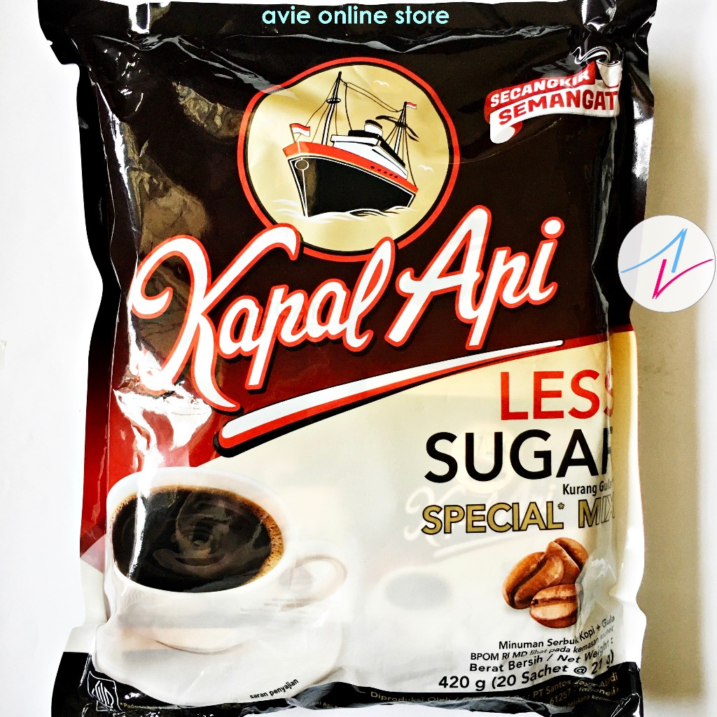 Jual KOPI KAPAL API SPECIAL MIX LESS SUGAR 1 BAG (20 X 21 GR) | Shopee ...