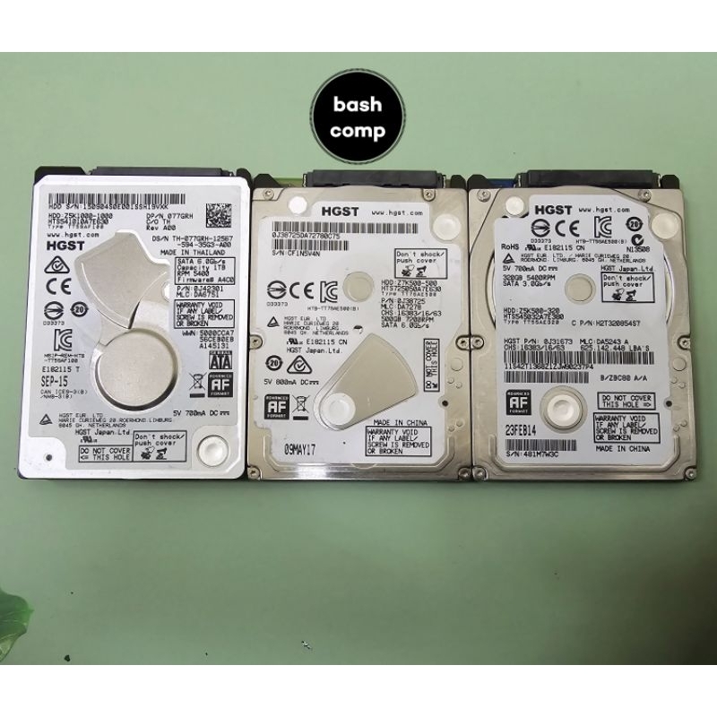 Jual Hardisk NB 1TB/500 Gb /320GB Hitachi / HGST Tipis/Slim -HDD SATA 2 ...