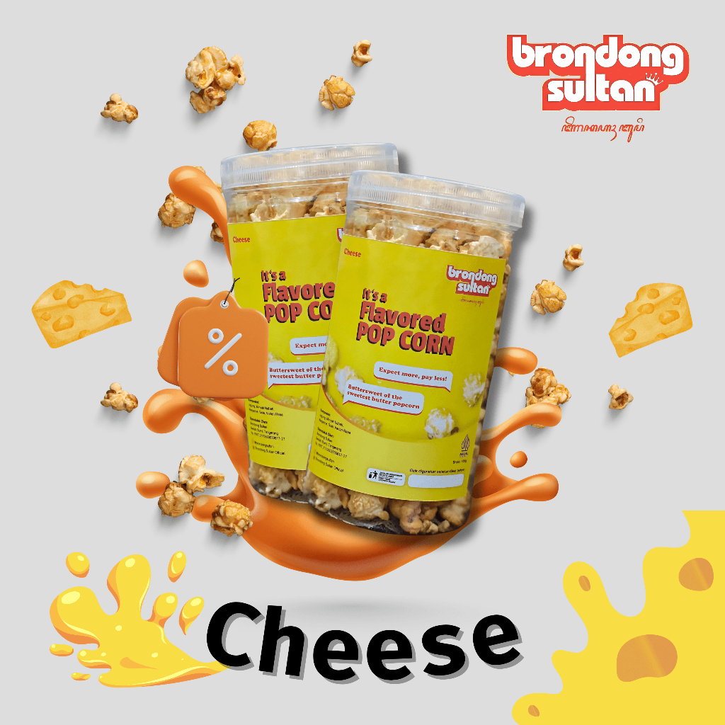 Jual Popcorn Rasa Keju/Jagung Popcorn Cheese Snack/Jagung Mushroom ...