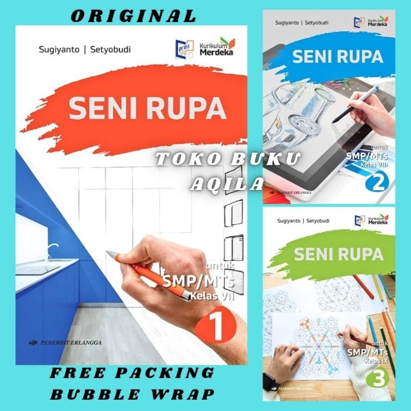 Jual Buku SENI RUPA Kelas 1 2 3 / 7 8 9 SMP/MTs Erlangga Kurikulum Merdeka Original | Shopee ...