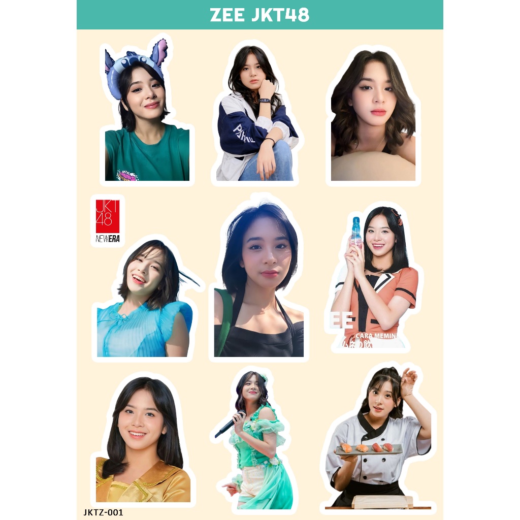 Jual ZEE STIKER JKT 48 I STIKER JKT 48 I JKT 48 NEW ERA I STIKER ZEE ...