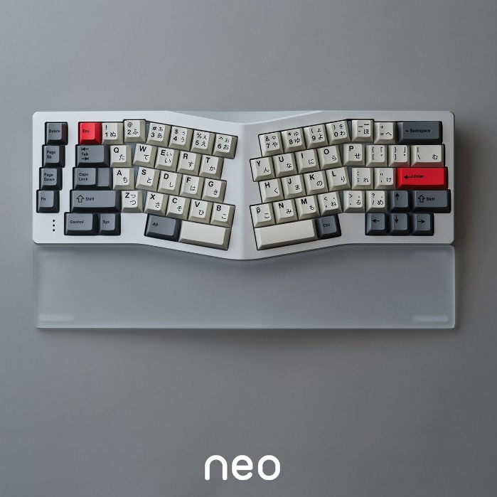 Jual Neo Ergo - Tri-mode Silver Red by Qwertykeys | Mechanical Keyboard | alt Owlab Spring ...