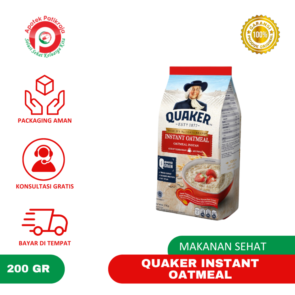 Jual QUAKER INSTANT OATMEAL 200GR | Shopee Indonesia