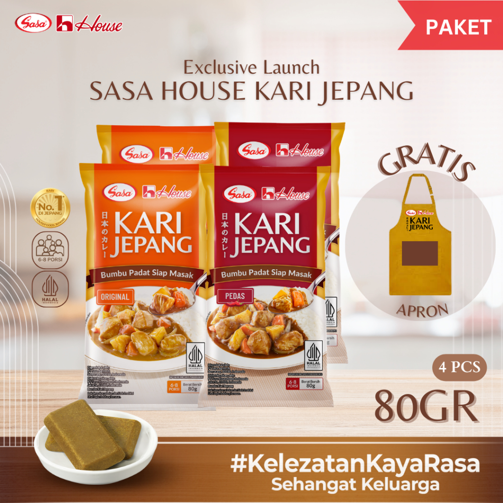 Jual Paket SASA HOUSE KARI JEPANG Free Apron | Shopee Indonesia