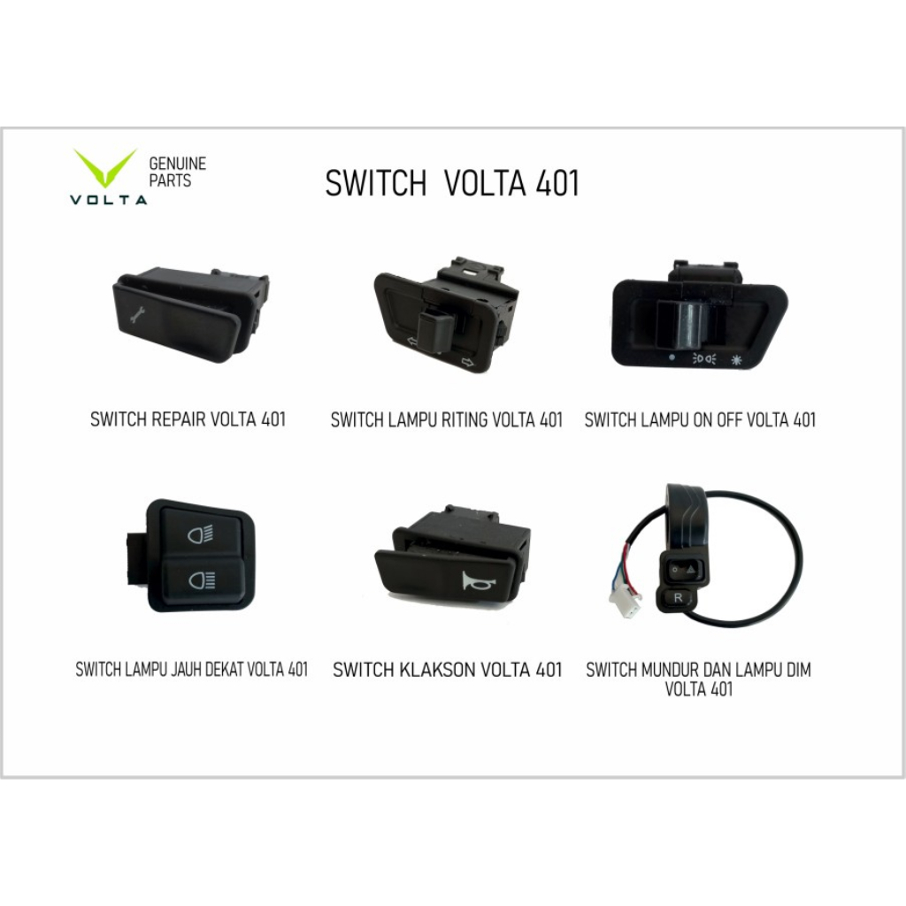 Jual VOLTA ORIGINAL - SWITCH SAKLAR MOTOR LISTRIK VOLTA 401, EAGLE ...