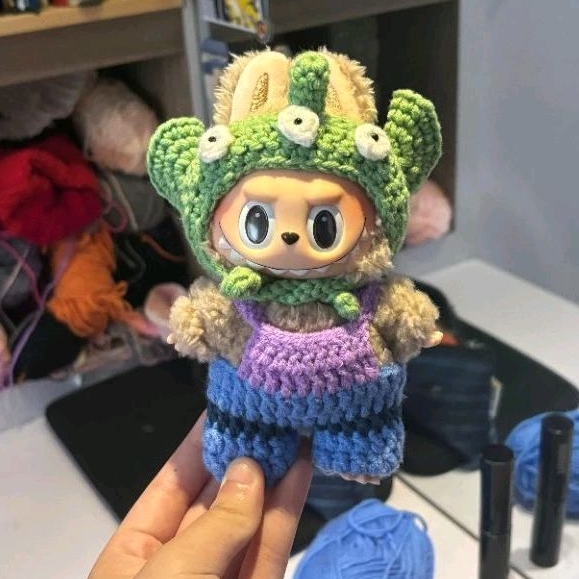 Jual [HANDMADE] Crochet toys story alien custome for labubu | Shopee ...