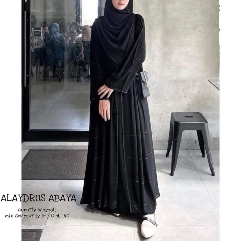 Jual ALAYDRUS ABAYA MATT CERUTY / ABAYA HITAM / ABAYA TURKEY / ABAYA REMAJA AESTHETIC / GAMIS ...