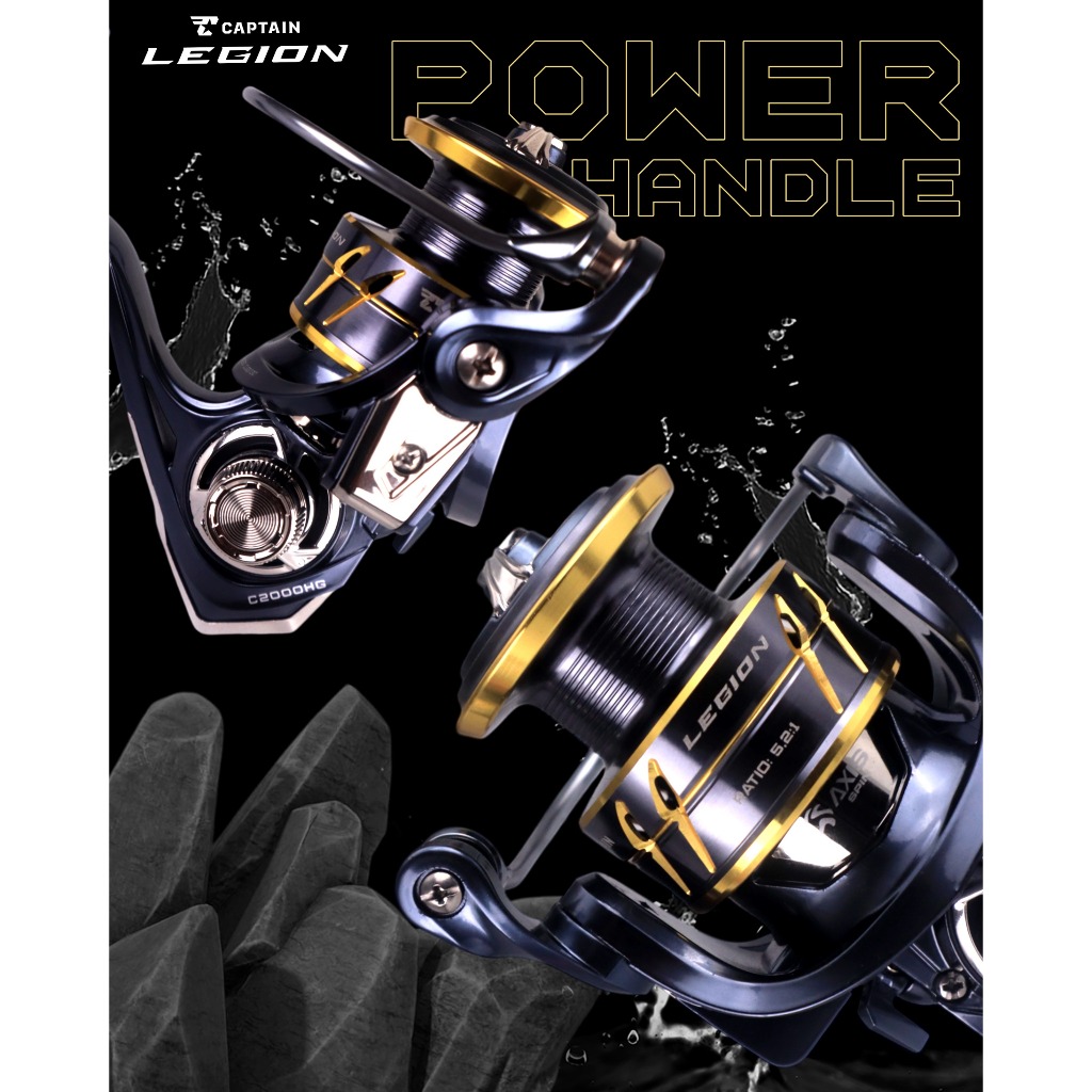 Jual Reel Captain, Reel Captain Classic LEGION, ukuran 1000 2000 3000 ...