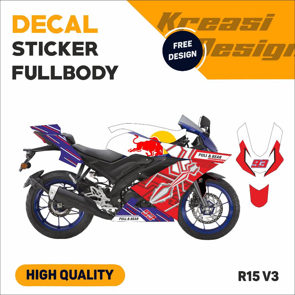 Jual JUAL STICKER DECAL R15 V3 | Shopee Indonesia Jual JUAL STICKER DECAL R15 V3 | Shopee Indonesia