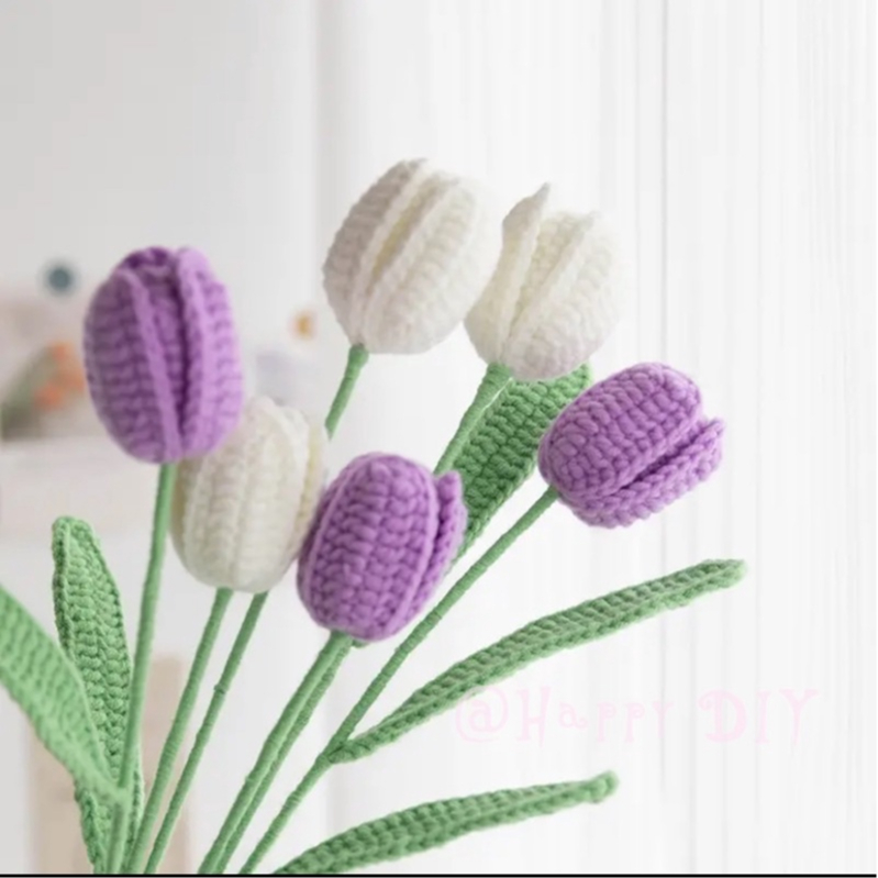 Jual bunga tulip rajut tipe A | Shopee Indonesia