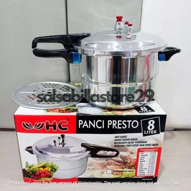 Jual PANCI PRESTO HAPPY CALL 8 LITER / PANCI PRESTO STAINLESS STEEL HC | Shopee Indonesia