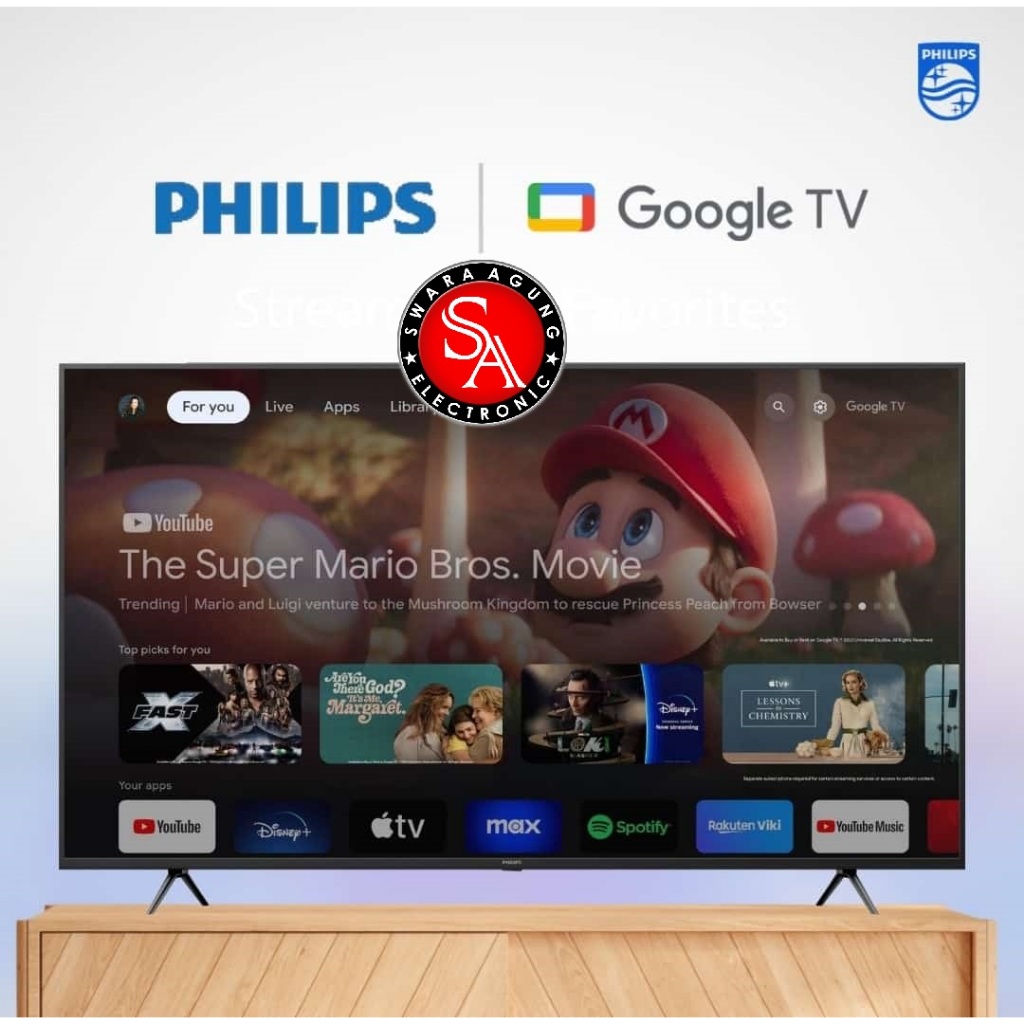 Jual Led UHD 4K Google TV 50 Inch Philips Type : 50PUT7029/70 ( MEDAN ...
