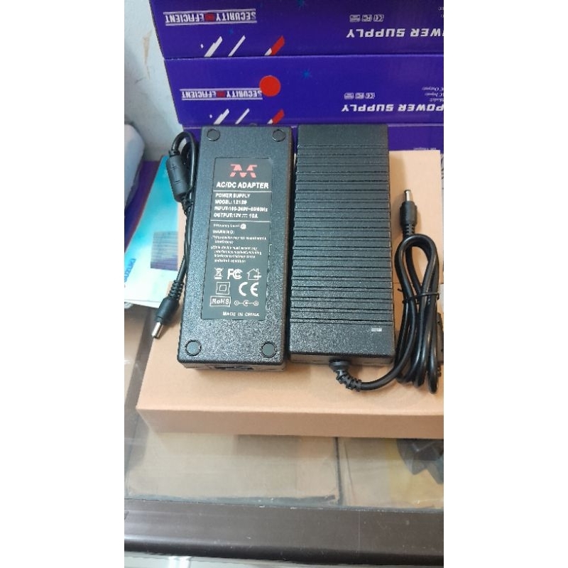 Jual POWER ADAPTOR SWITCHING 12V 10A MURNI ADAPTOR MULTI 12V 10A ...
