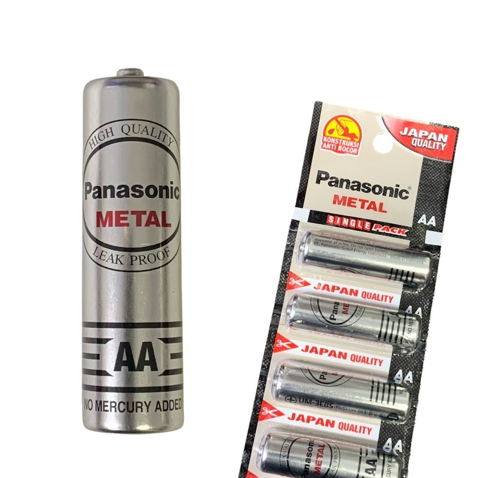 Jual Baterai Size AA Panasonic Metal | Shopee Indonesia