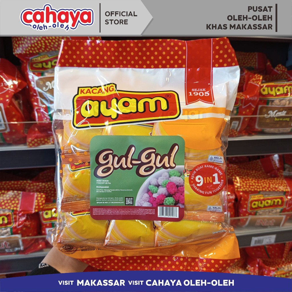 Jual Kacang Ayam Gul Gul / Kacang Gula Cahaya Oleh Oleh Khas Makassar ...