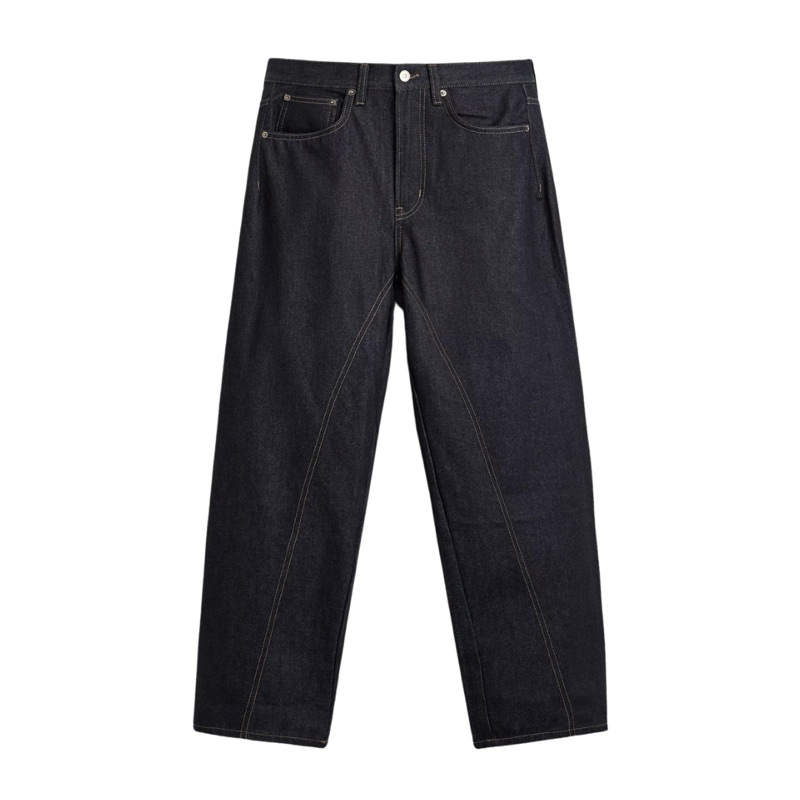 Jual Sai - Fum Raw Denim Long Pants Loose Fit Baggy Pants | Shopee ...