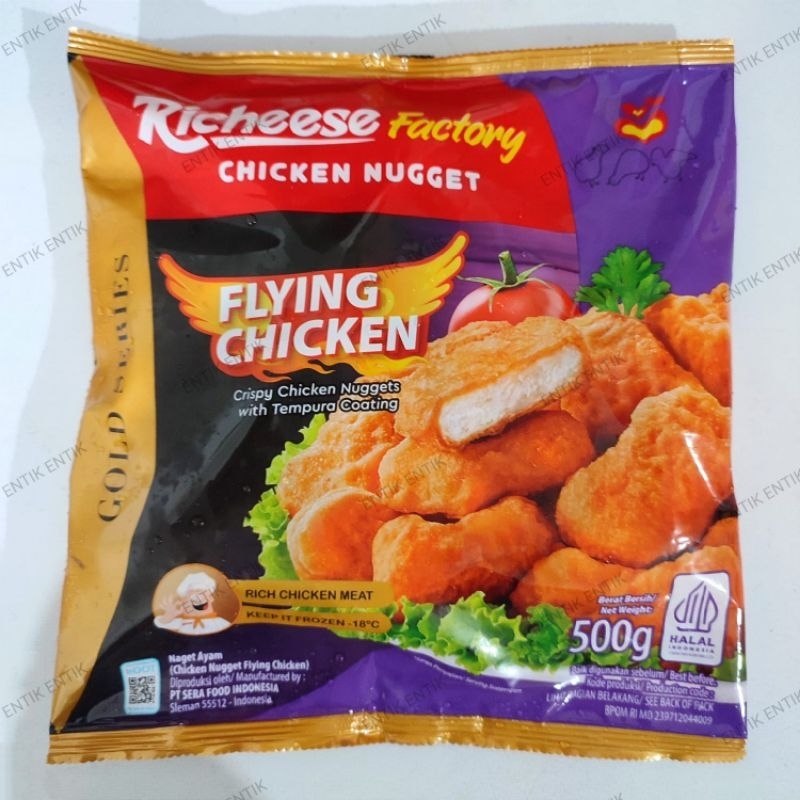 Jual Richeese Factory Nugget Crunchy Bubble Crumb | Flying Chicken ...