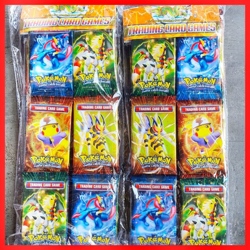 Jual ISI 12 SACHET KARTU POKEMON RENCENGAN / RENTENG POKEMON CARD ...
