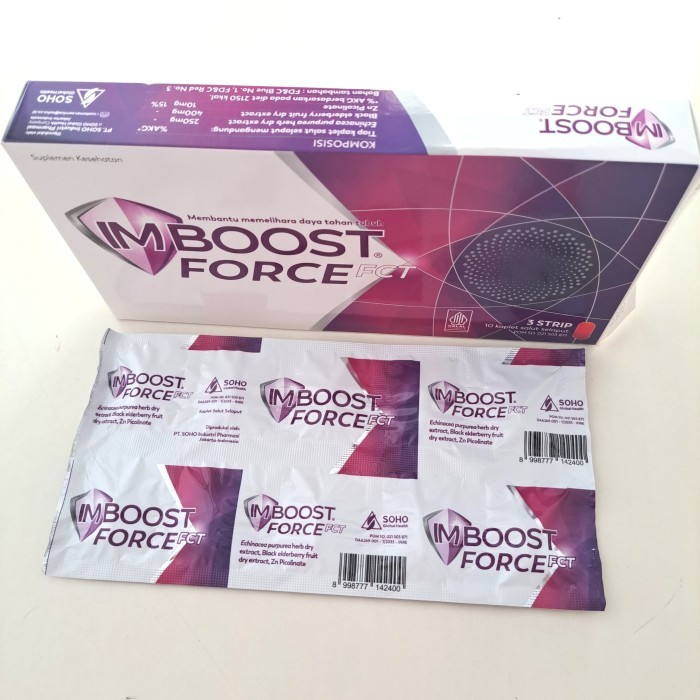Jual Imbost Imboost Force Forte 1 Strip isi 10 Kaplet Multivitamin Daya ...