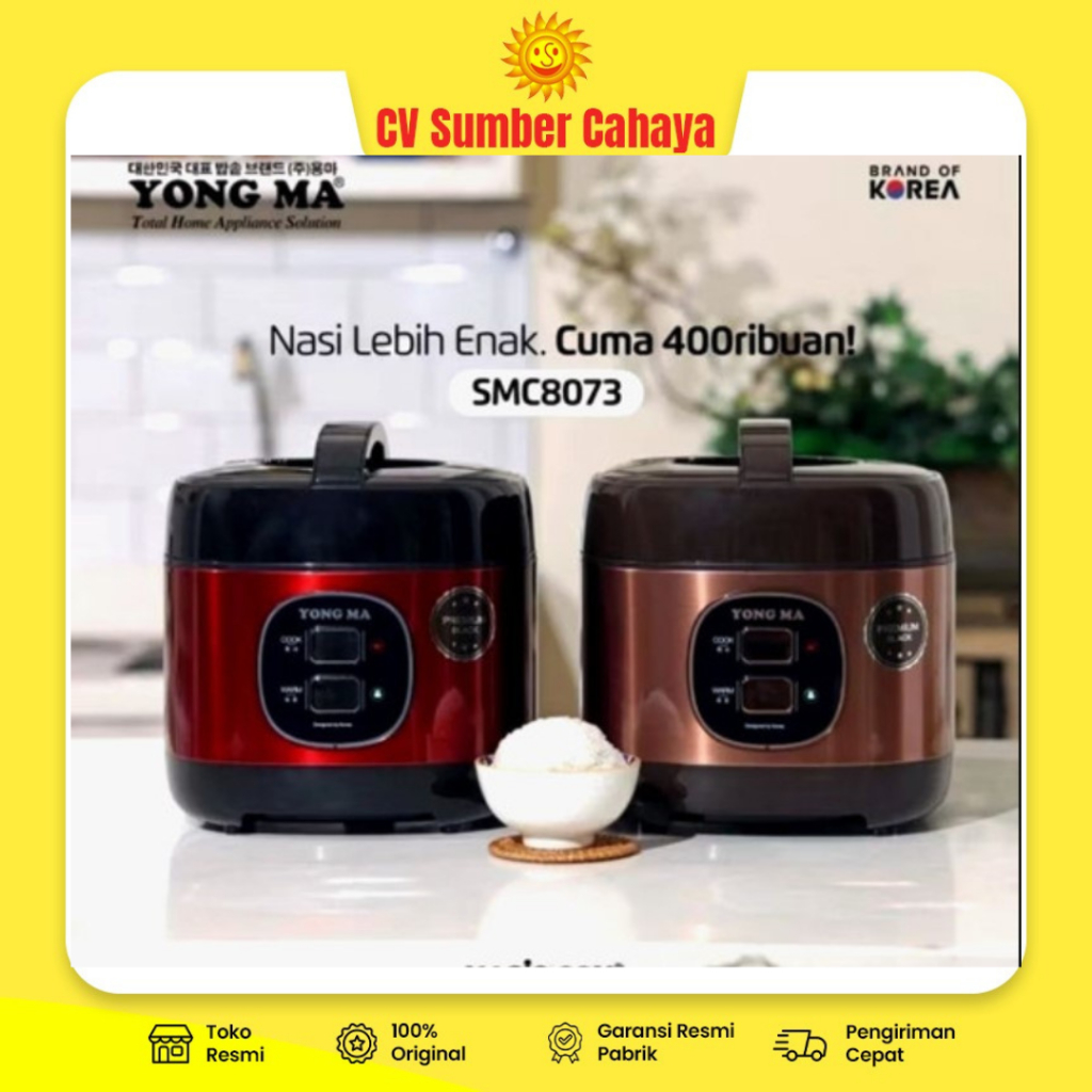 Jual YONGMA Rice Cooker 2L Magic Com Stainless 3D Heating SMC 8073 Yong ...