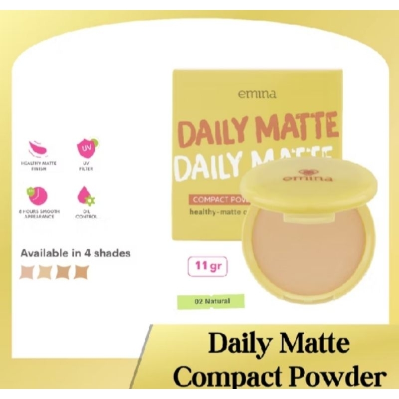 Jual EMINA DAILY MATTE COMPACT POWDER HEALTHY MATTE ON THE GO OIL ...