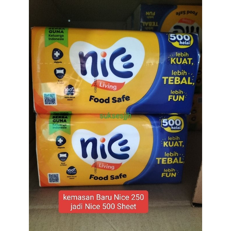 Jual Tisu nice 500 sheet /Tissue nice 500sheet facial per 1 pack ...