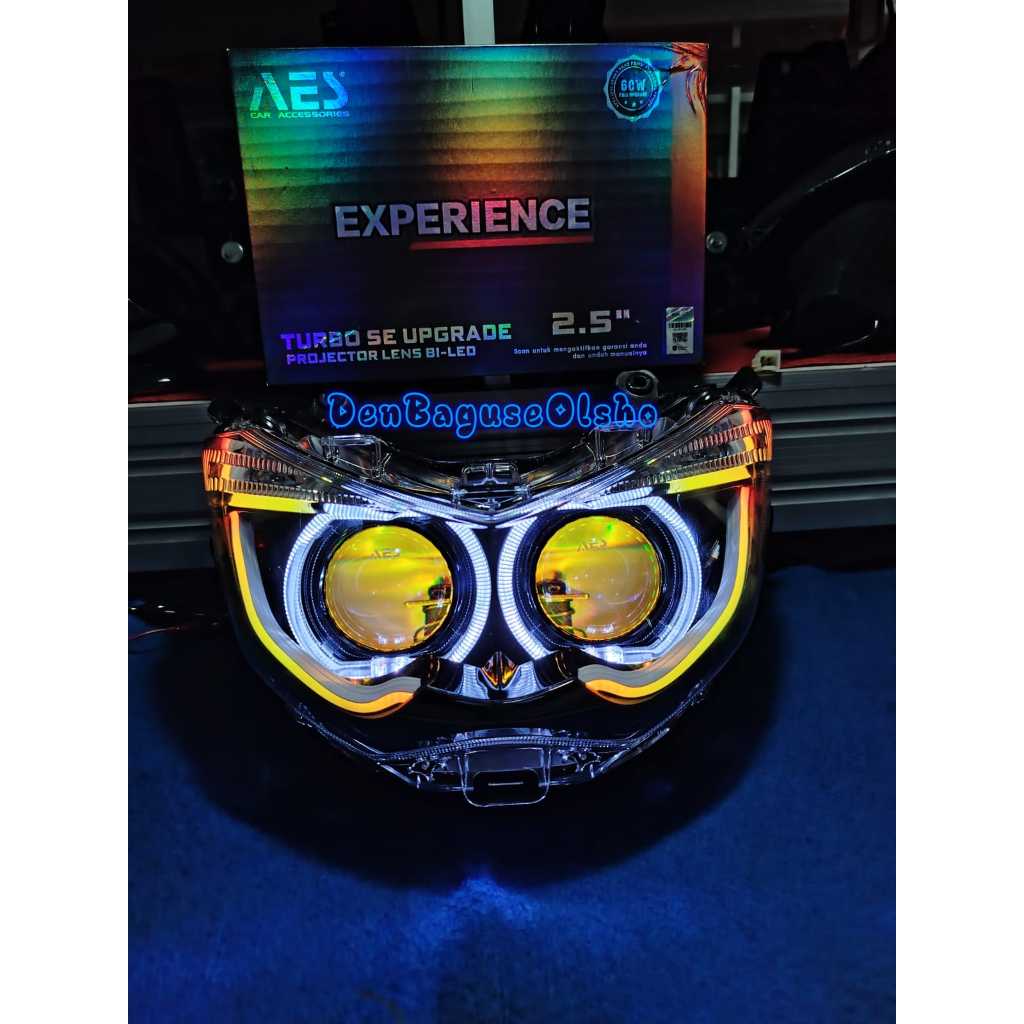 Jual LAMPU BILED N MAX OLD FULLSET HEADLEMP PROJIE BILED AES TURBO ...