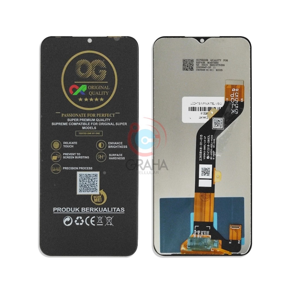 Jual LCD FULLSET ITEL VISION 3-S661L/S661LN/S661LP/TECN0 SPARK 8C OG ...