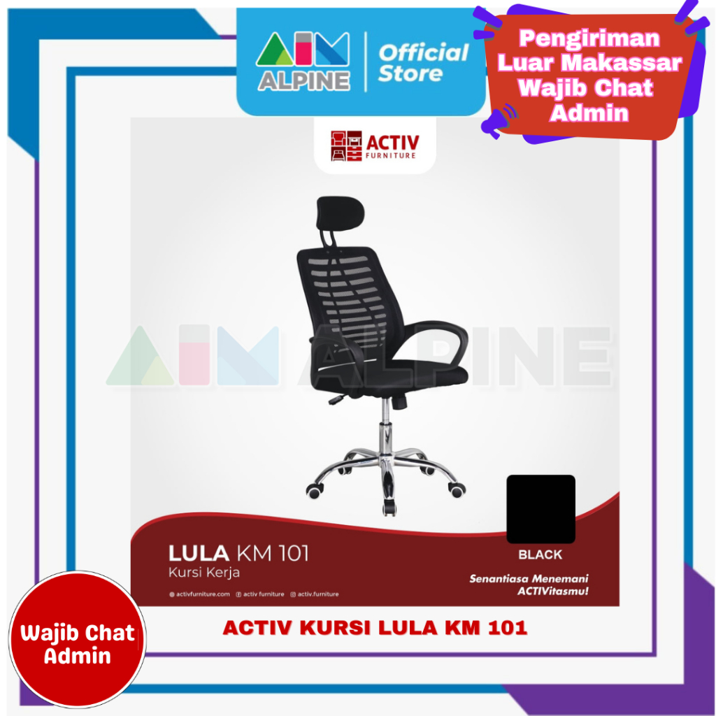 Jual ACTIV KURSI LULA KM 101 KURSI KERJA | Shopee Indonesia