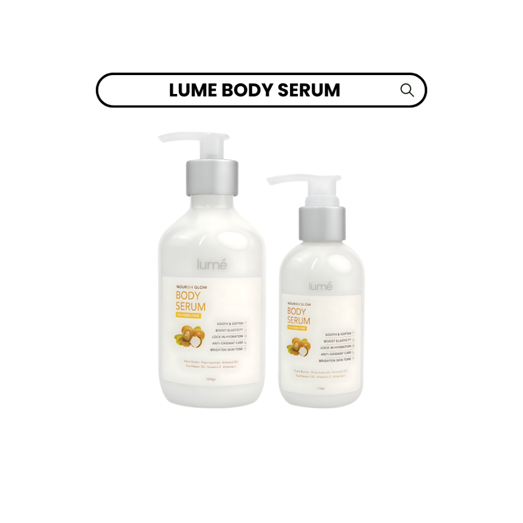 Jual LUME NOURISH GLOW BODY SERUM LOTION BRIGHTENING WHITENING PENCERAH ...
