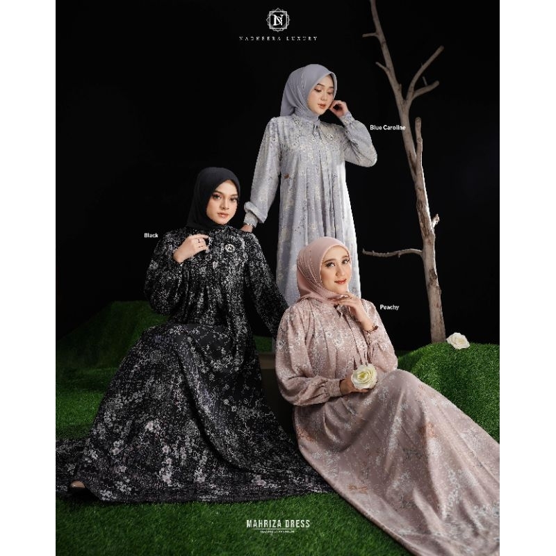 Jual READY STOK Gamis Terbaru MAHRIZA DRESS DRESS original Nadheera luxury | Shopee Indonesia