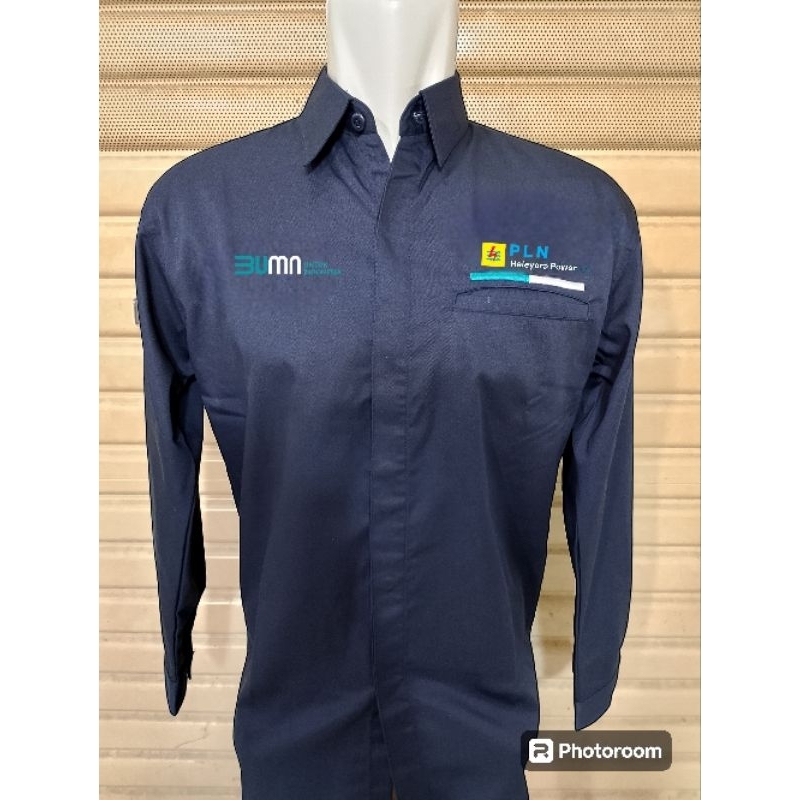 Jual Kemeja BUMN PLN Haleyora Power Seragam PLN Nevy Panjang | Shopee ...