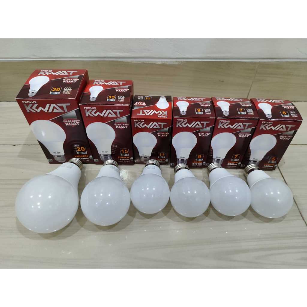 Jual Lampu LED Putih PROLUX KWAT Bohlam LED Lampu Bohlam LED | Shopee ...