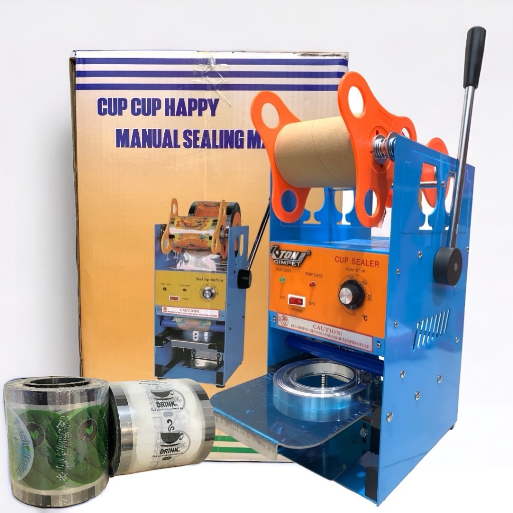 Jual Mesin Cup Sealer ET-D8 Mesin Press Gelas Plastik 20oz 18oz 16oz ...