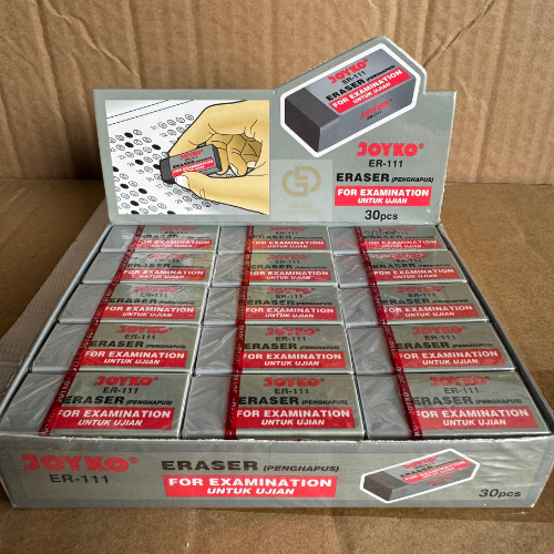 Jual Eraser Penghapus Joyko ER-111 (1 KOTAK ISI 30 PCS) | Shopee Indonesia