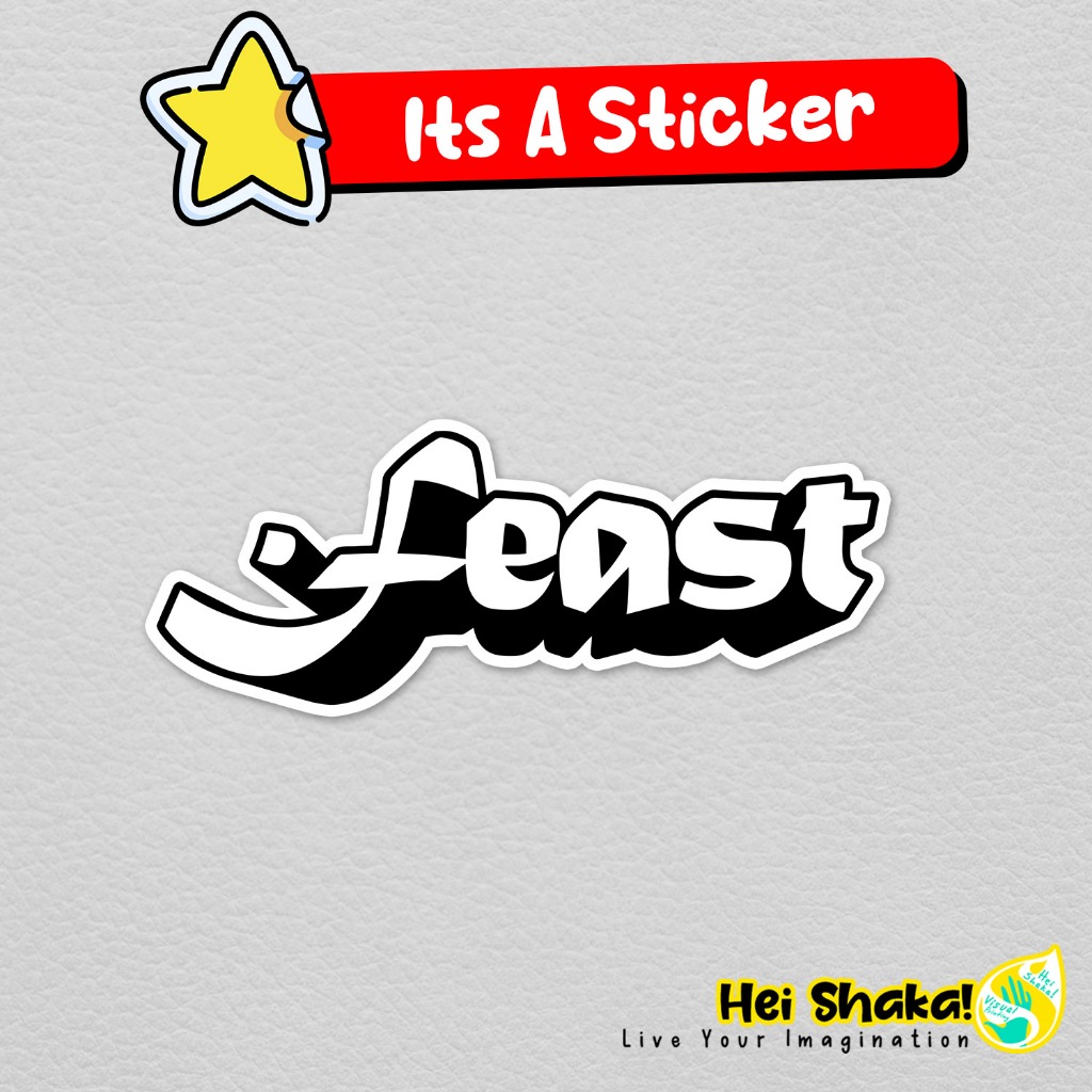 Jual Stiker .Feast Sticker Vinyl Musik Band Indie Bahan Anti Air ...