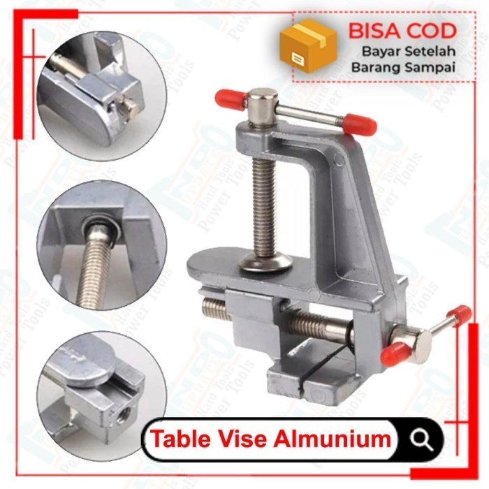 Jual klem meja mini / catok meja / mini bench vise / ragum mini ...