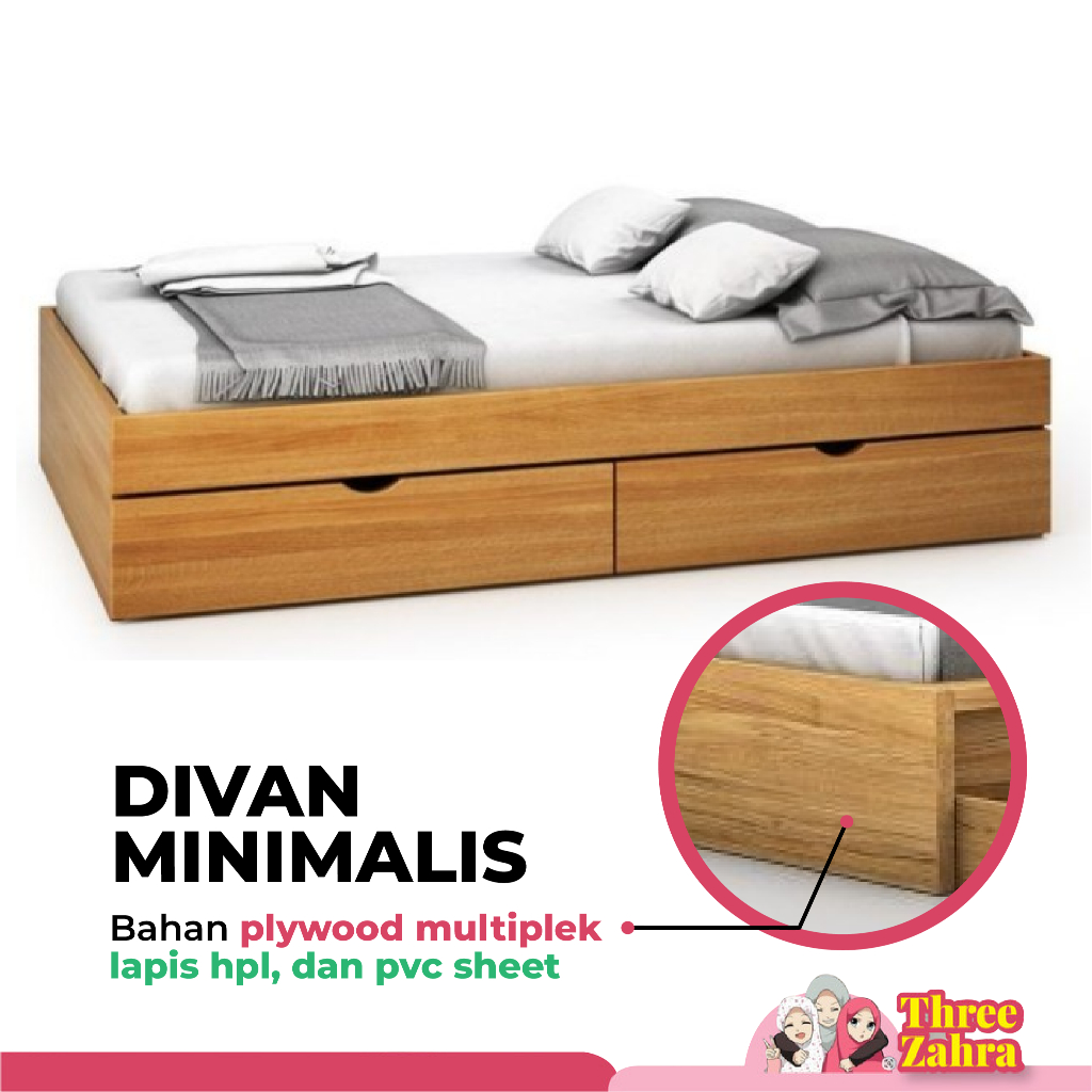 Jual Dipan kayu single bed / ranjang kayu laci | Shopee Indonesia