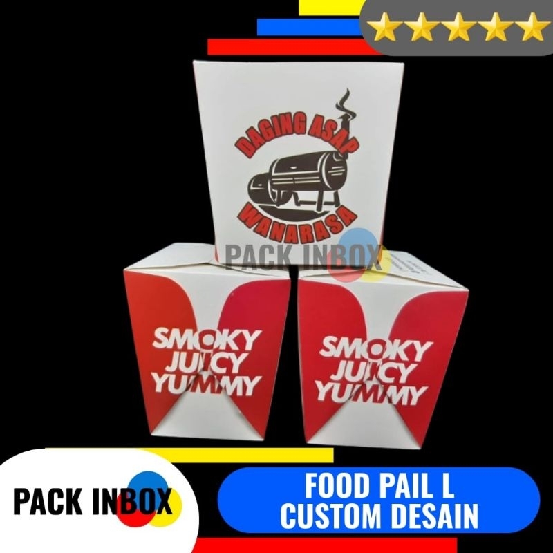 Jual FOOD PAIL L CUSTOM DESAIN FOOD PAIL L CUSTOM DESAIN | Shopee Indonesia
