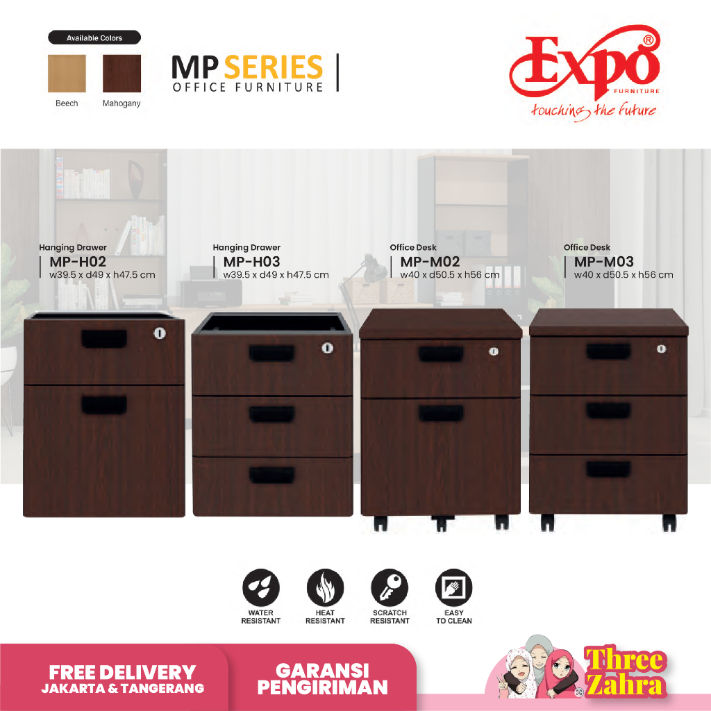 Jual Hanging Drawer Expo / Pedestal Expo MP Series / Meja Kantor Expo ...