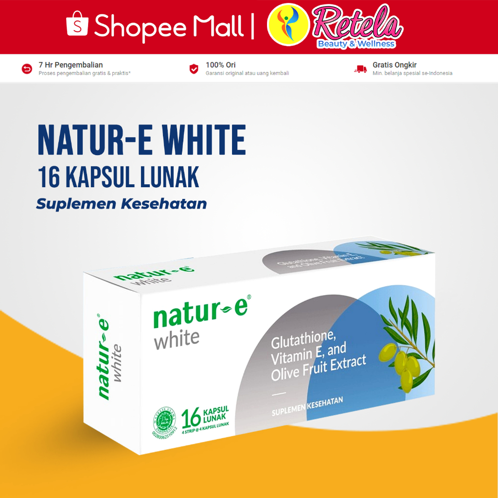 Jual Natur-E White 16 Kapsul Lunak / Suplemen Kecantikan | Shopee Indonesia