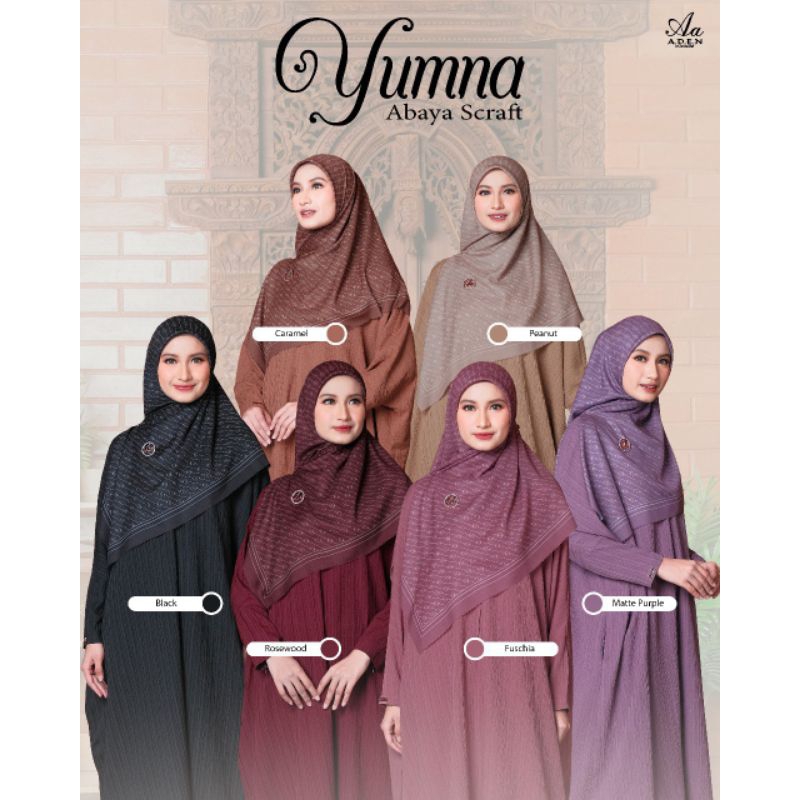 Jual [ ABAYA ONLY ] YUMNA ABAYA BY ADEN HIJAB | YUMNA SERIES | ABAYA ...