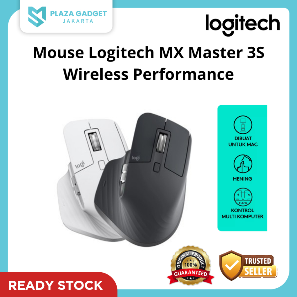 Jual Mouse Logitech MX Master 3S Wireless Performance - Garansi Resmi ...
