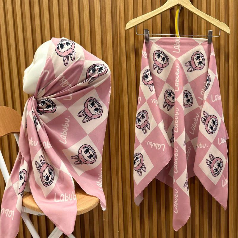 Jual MOTIF LABUBU YANG LAGI HITE HIJAB SEGI EMPAT VOAL SUBLIME PREMIUM ...