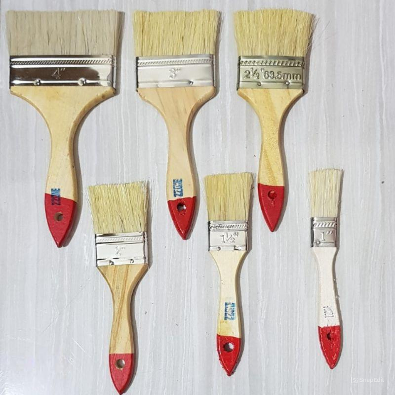 Jual kuas cat tembok dinding kuas cat gagang kayu murah KUAS CAT 1" 1.5 ...