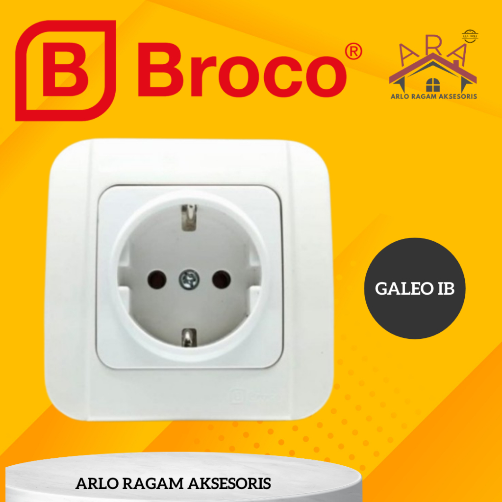 Jual STOP KONTAK / COLOKAN LISTRIK BROCO GALEO IB INBOW | Shopee Indonesia