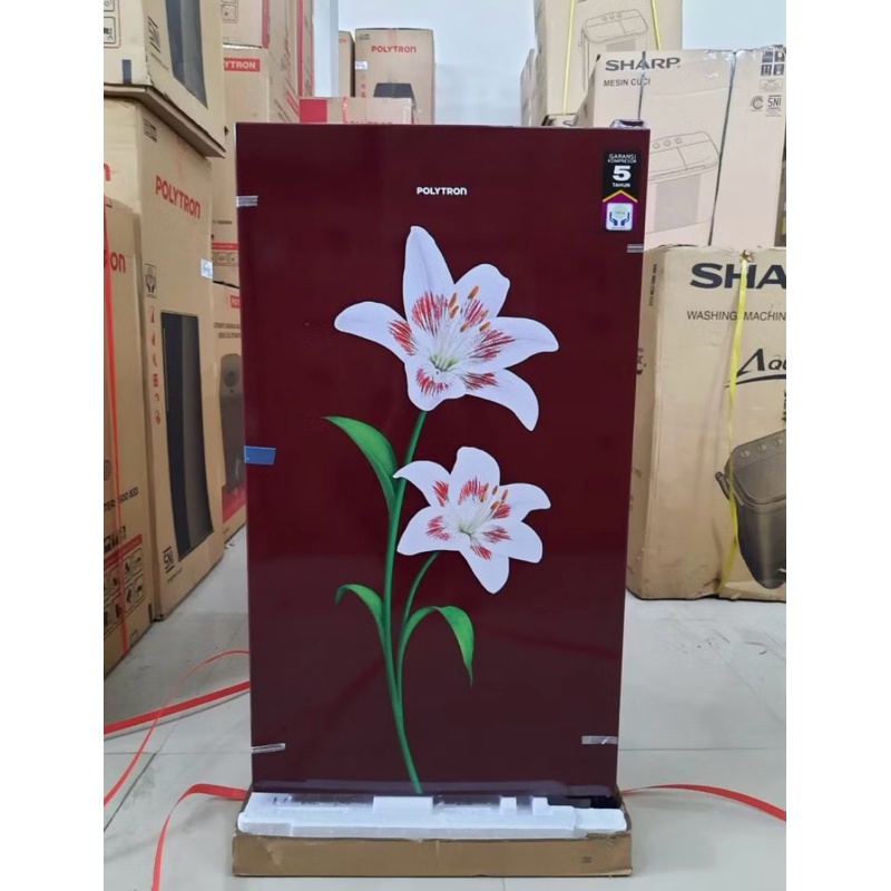 Jual Kulkas POLYTRON 1 pintu Motif bunga | Shopee Indonesia