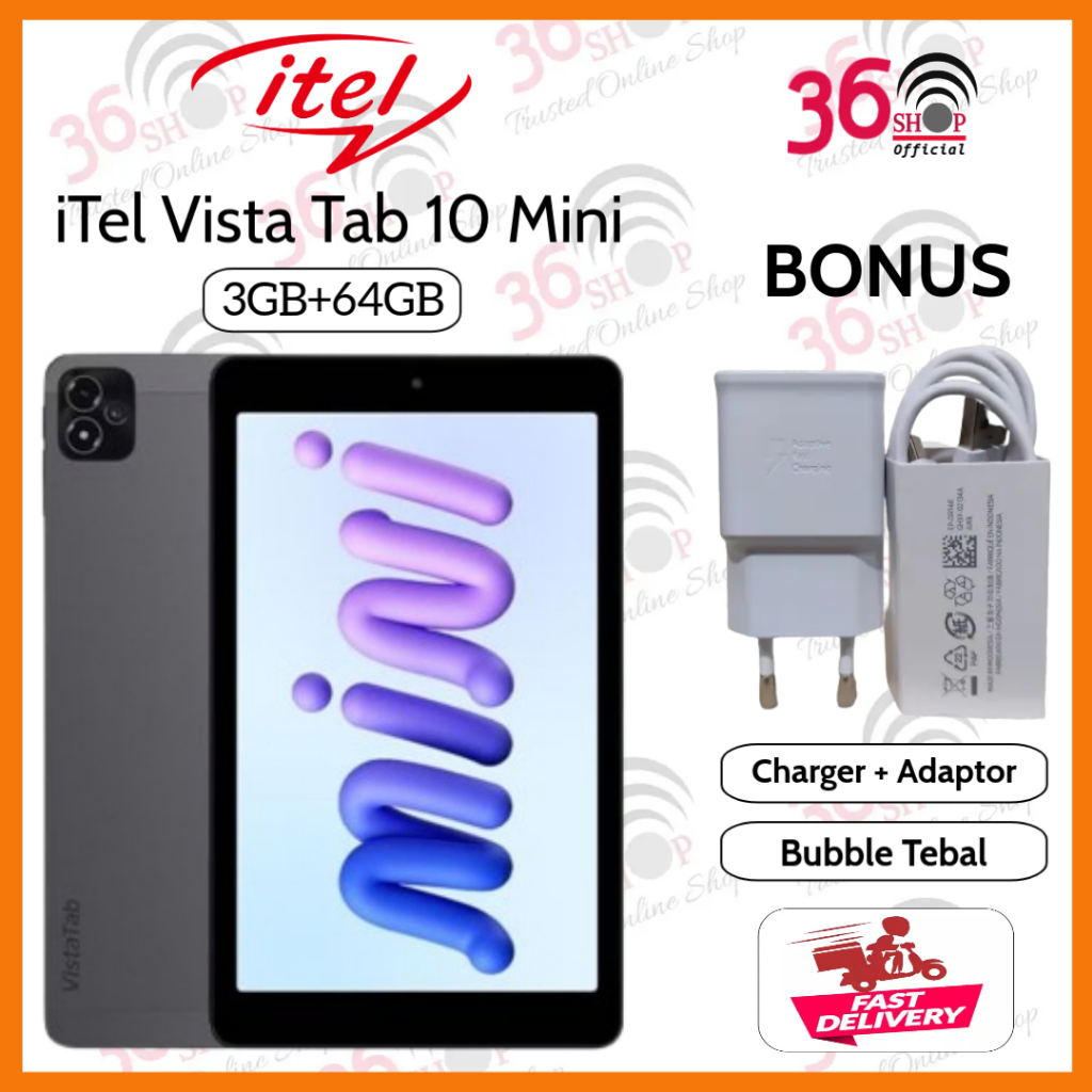Jual iTel Vista Tab 10 [ Bisa Simcard ] 4G mini 3GB+64GB Garansi Resmi ...