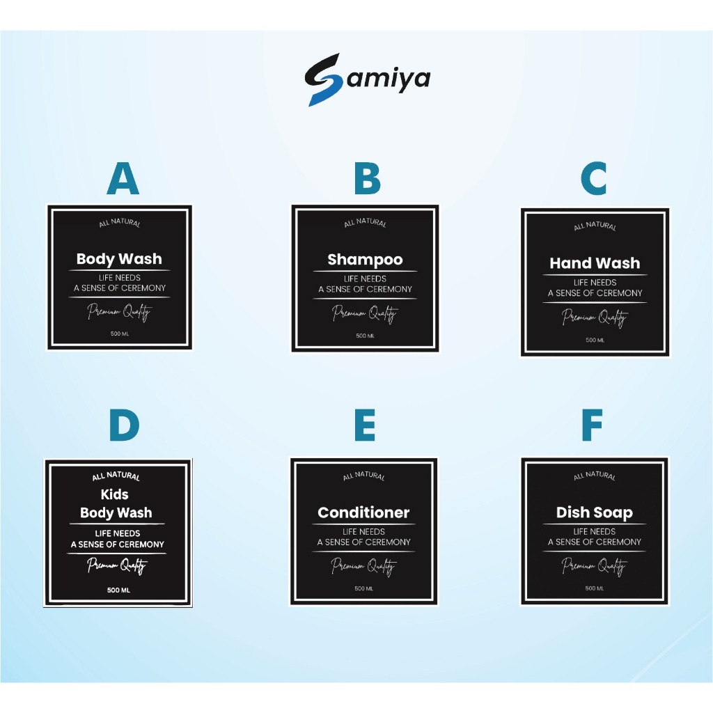 Jual tambahan sticker botol sabun cuci tangan hand body wash shampoo ...